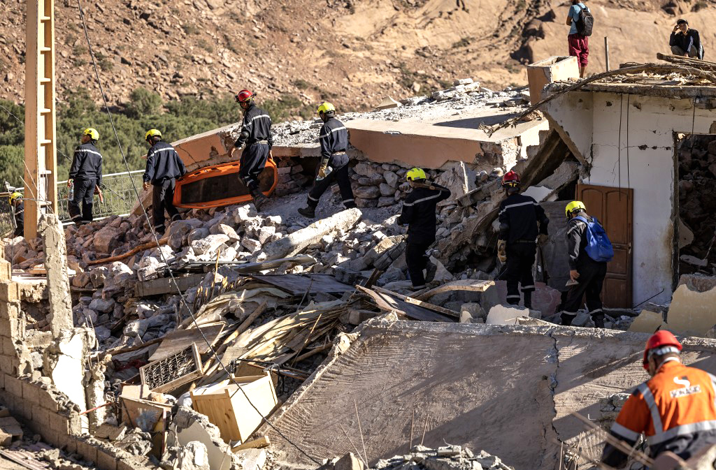 Séisme au Maroc. Début de l’opération de déblayage à Talat N’Yacoub